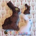 Chocolate Bunny Embroidery PATTERN * Softie Stuffie Plushie * in the ...