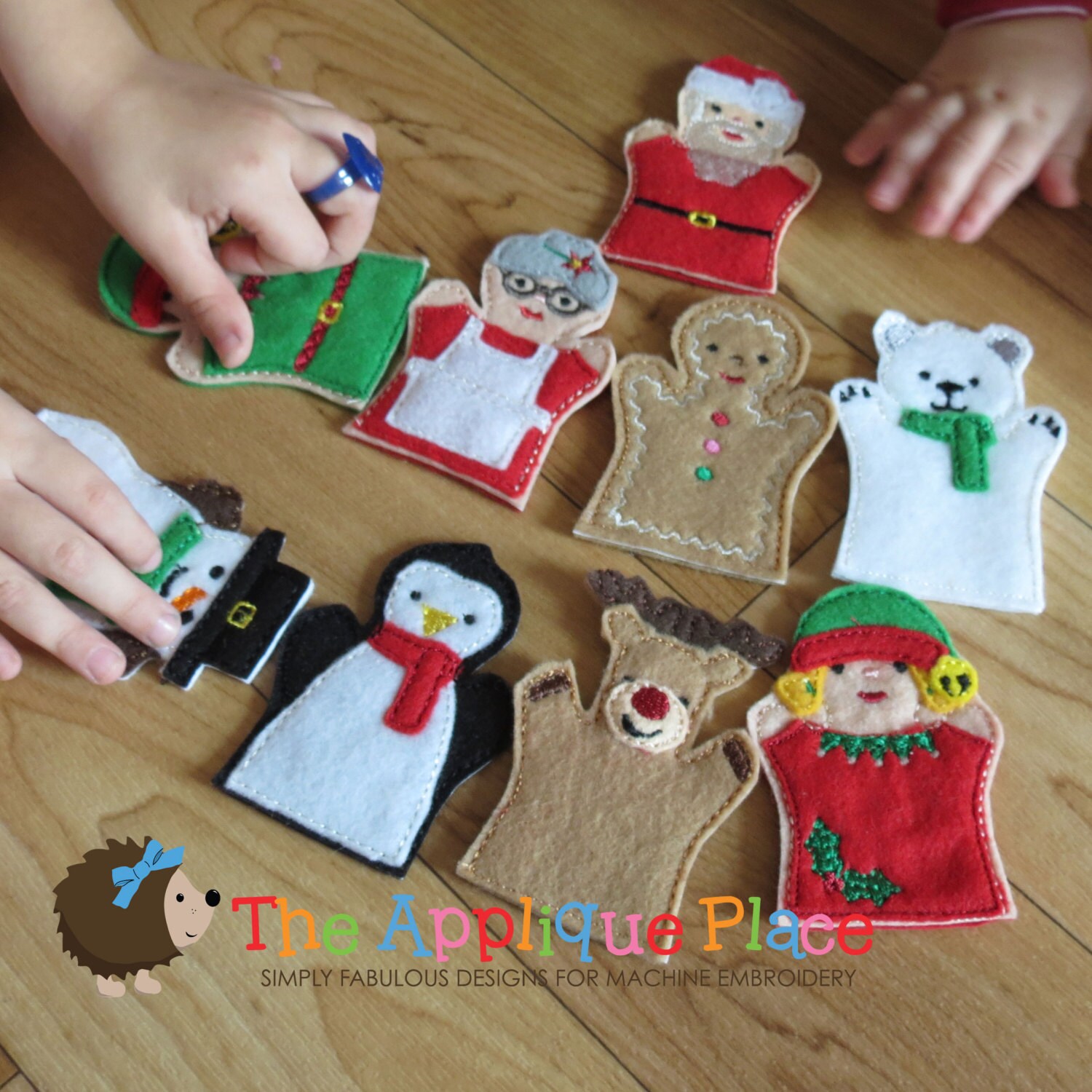 Finger Puppets Embroidery Design Christmas Finger Puppets - Etsy