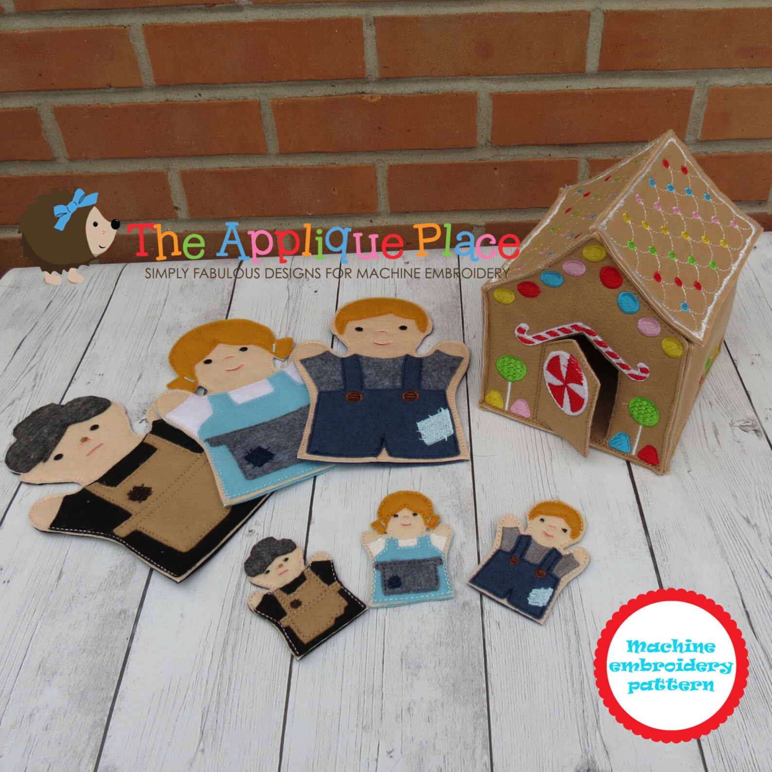 PATTERN Set of 3 Hansel and Gretel Hand and Finger Puppets ITH - Etsy