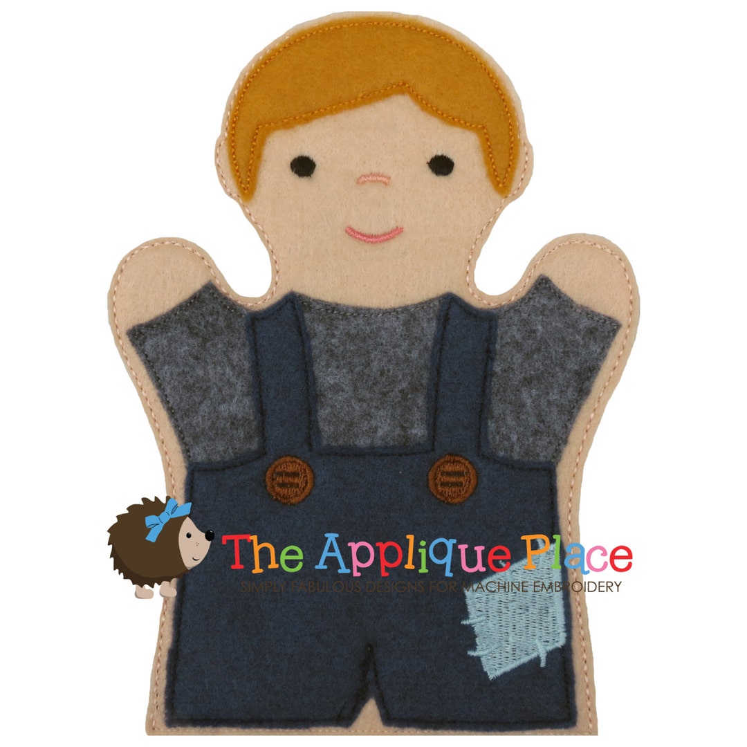 Hansel Hand and Finger Puppet in the Hoop Machine Embroidery Applique ...