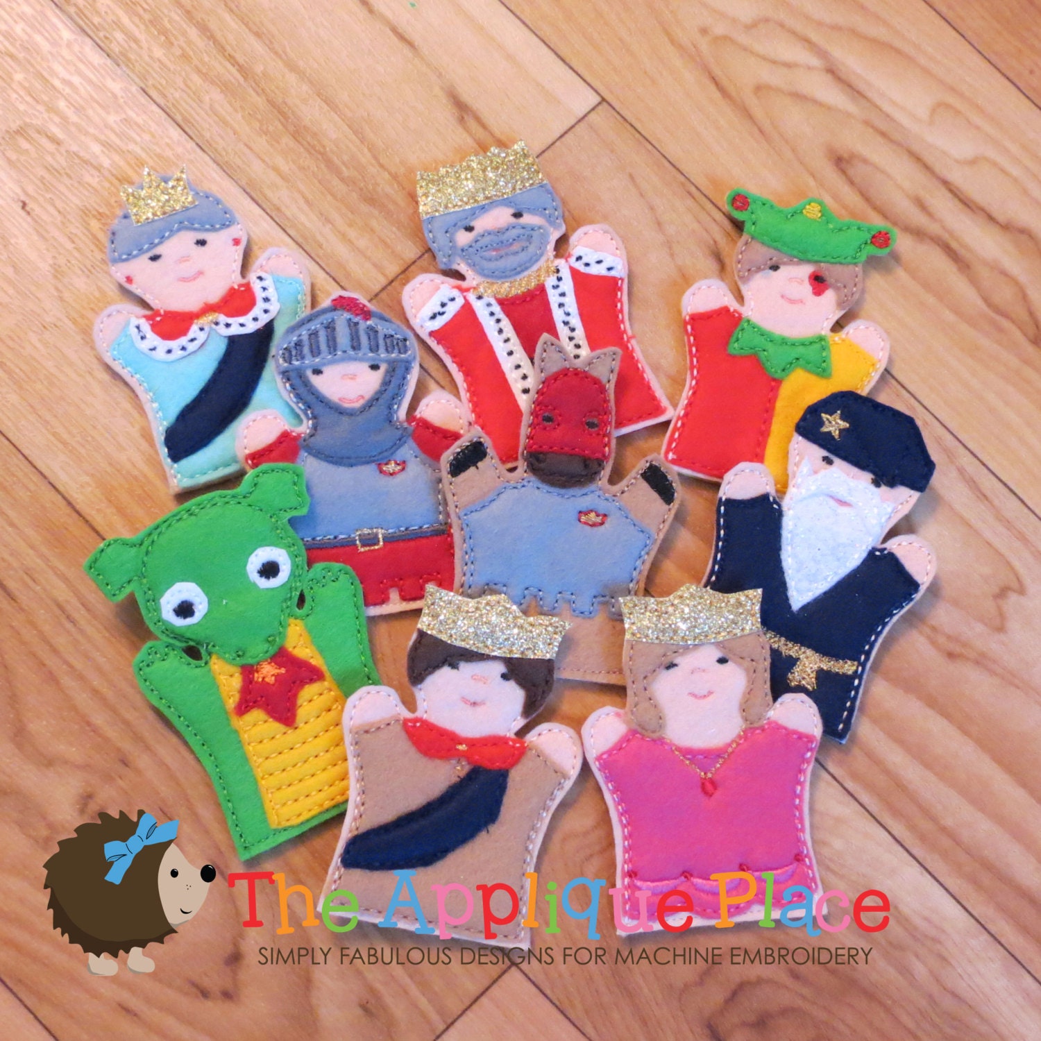 Finger Puppets Embroidery Design Castle Finger Puppets in - Etsy