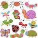 Set of 13 BUG Applique Designs , Instant Digital Download File for ...