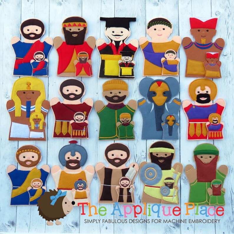 PATTERN Set of 15 Ancient People Hand and Finger Puppets in | Etsy