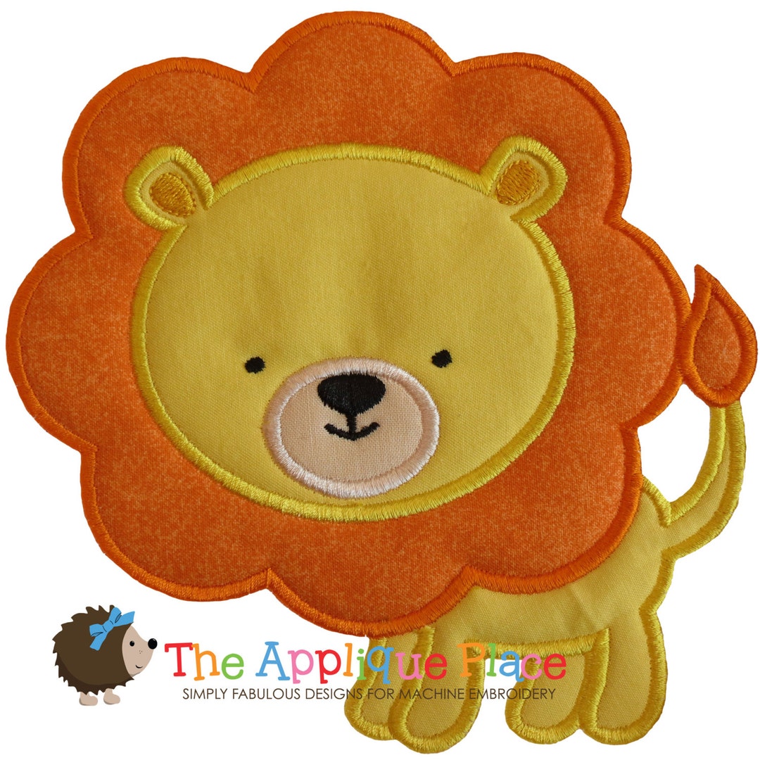 Lion Applique Design , Instant Digital Download File for Machine ...