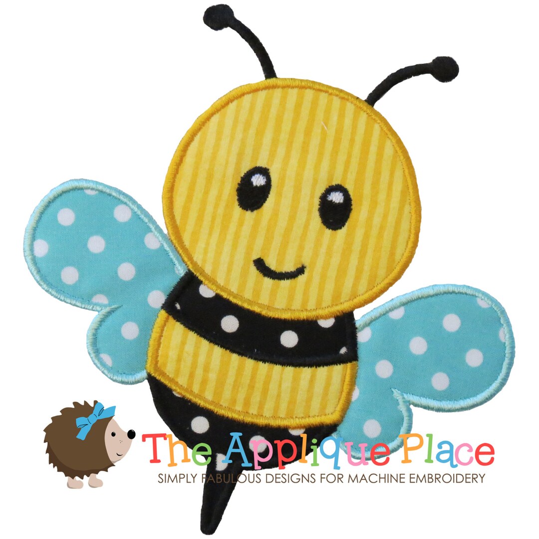 Bee Applique Design , Instant Digital Download File for Machine ...