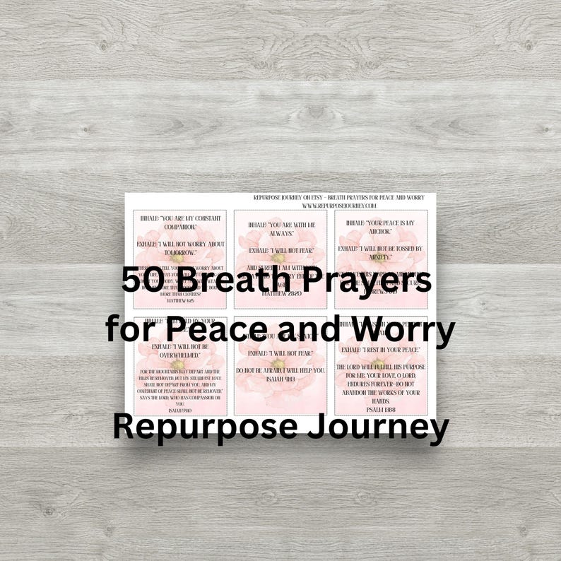 Breath Prayers for Peace & Worry | Digital Download | Christian ...