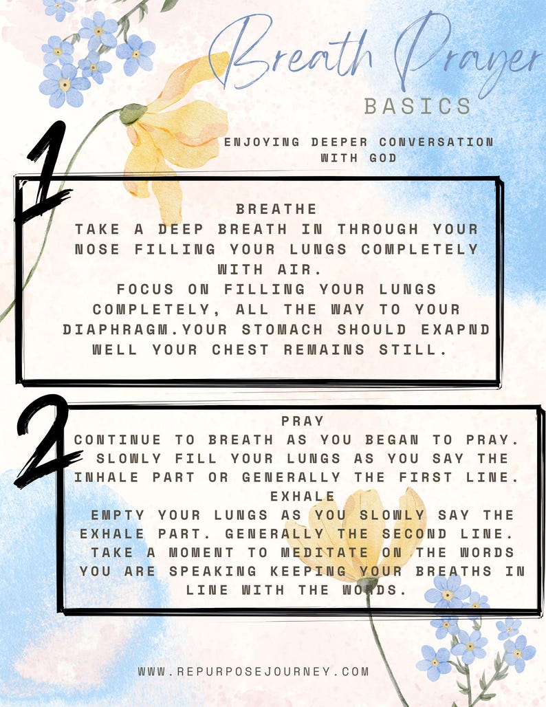 30 Breath Prayers for Sadness With Scripture - Digital Download ...