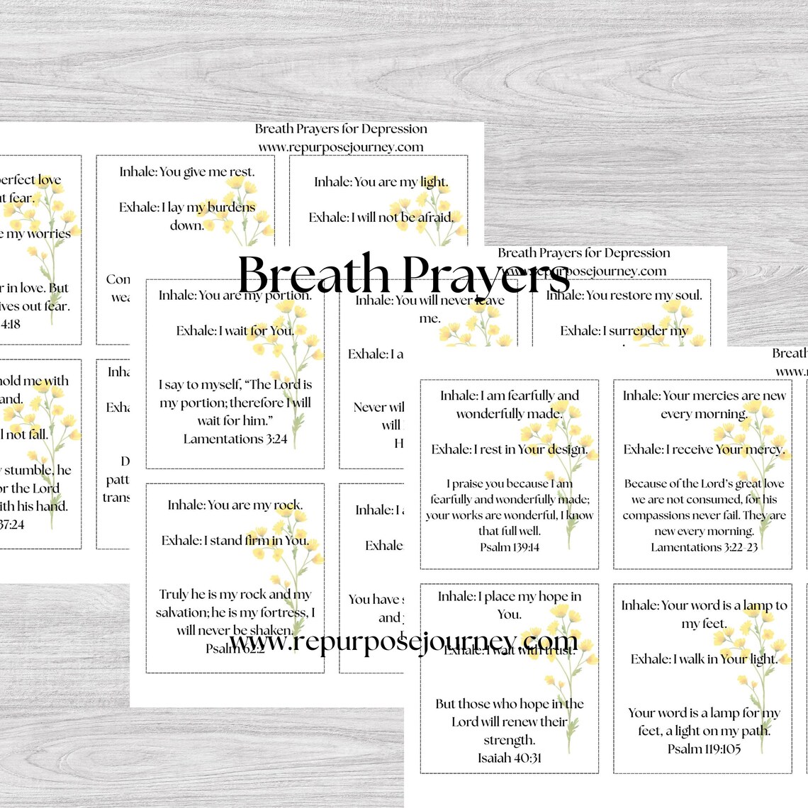 30 Breath Prayers for Sadness With Scripture - Digital Download ...