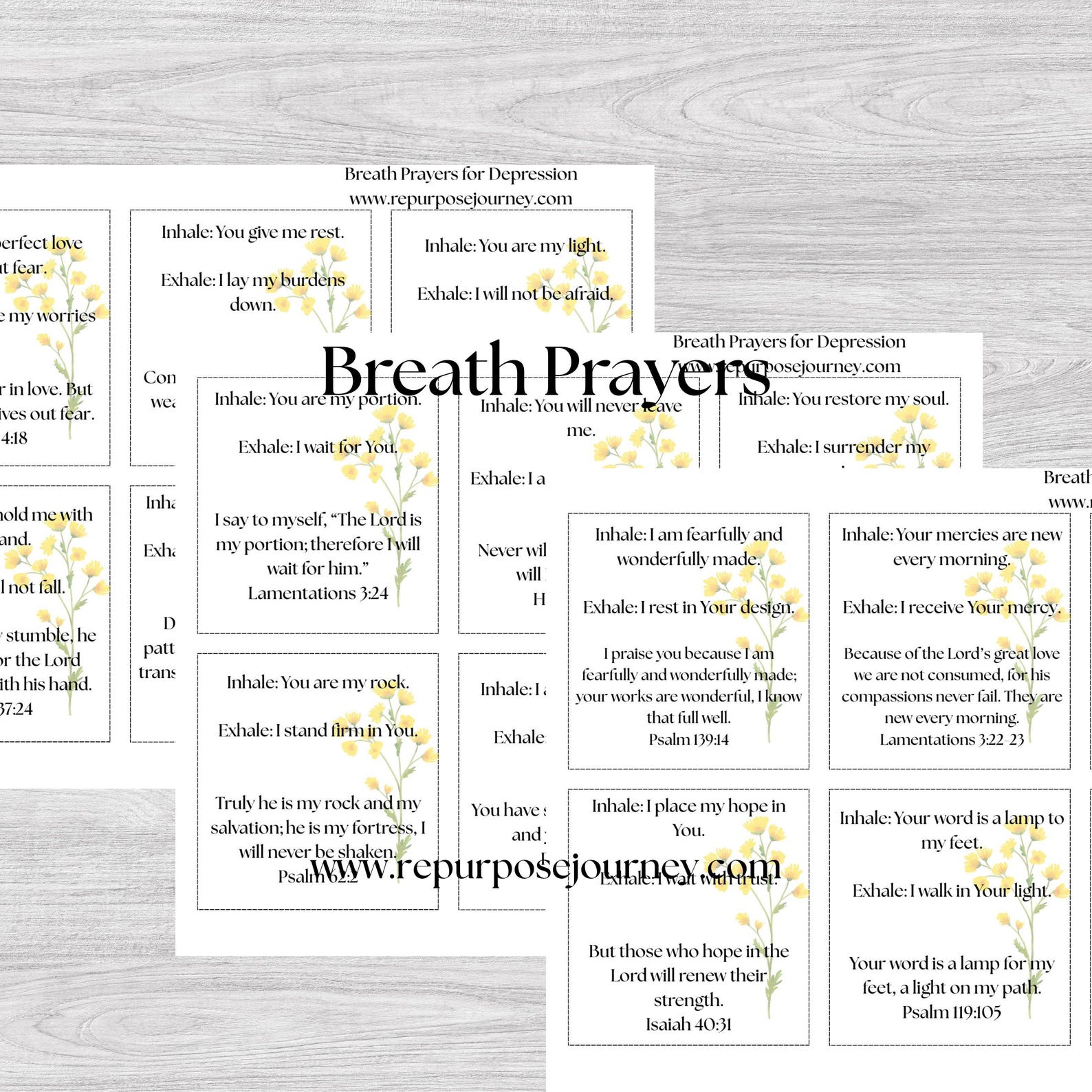 30 Breath Prayers for Sadness With Scripture - Digital Download ...