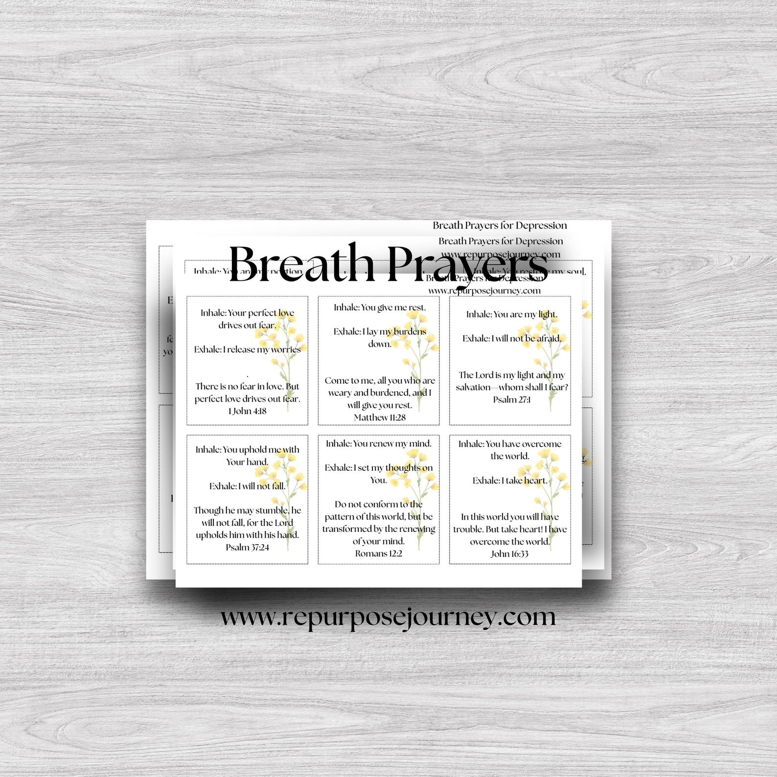 30 Breath Prayers for Sadness With Scripture - Digital Download ...