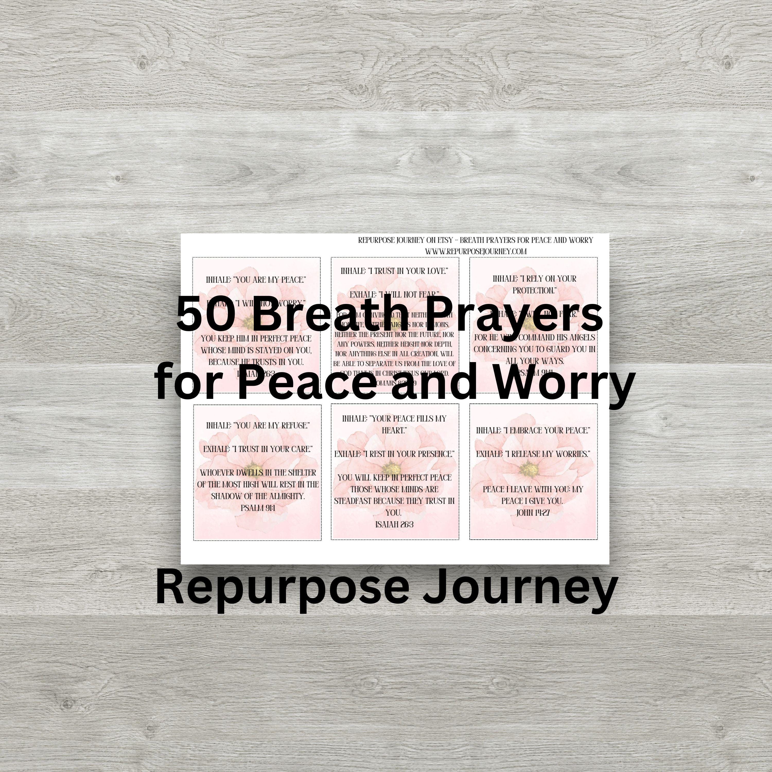 Breath Prayers for Peace & Worry | Digital Download | Christian ...