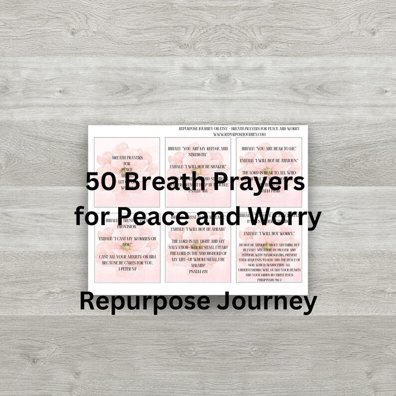 50 Breath Prayers For Peace Christian Meditation Scripture Digital
