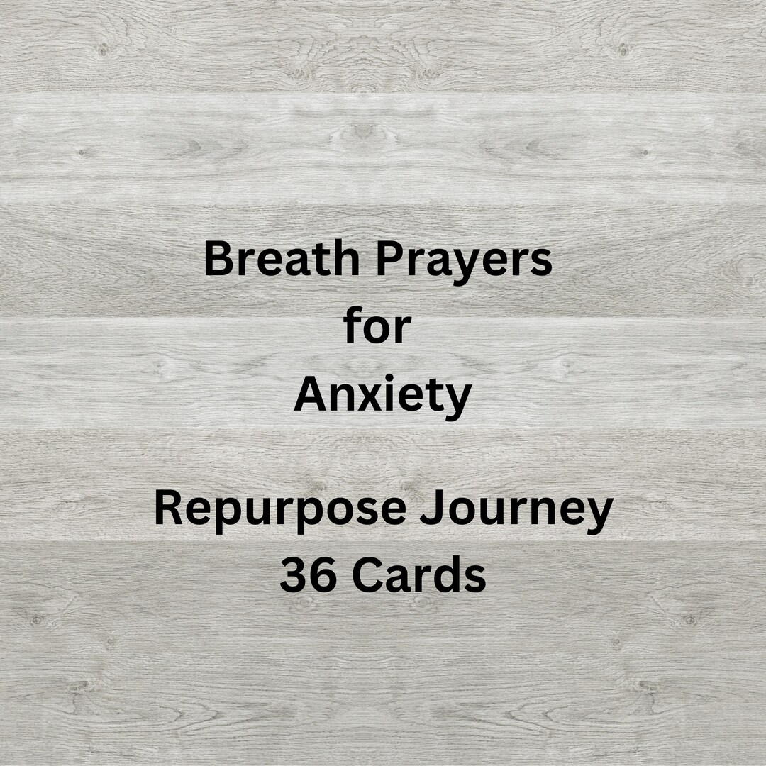Breath Prayers for Anxiety | Digital Download | Mental Health | Prayer ...