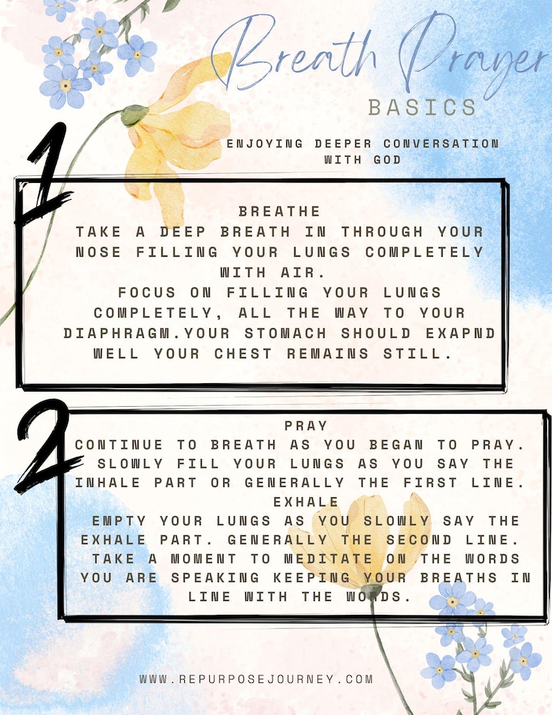 Breath Prayers for Peace & Worry | Digital Download | Christian ...