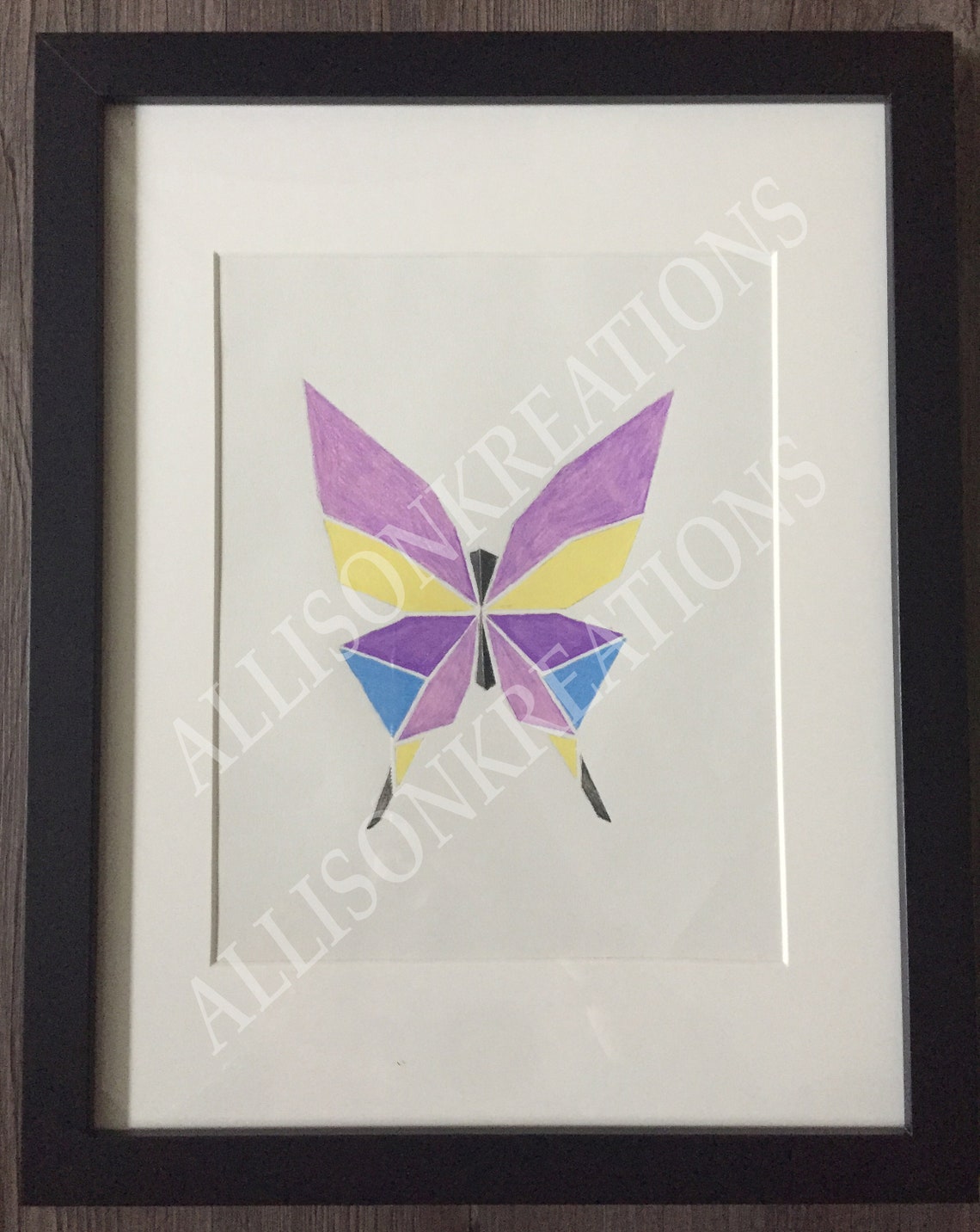 Printable 'origami Butterfly' Art, Instant Download - Etsy