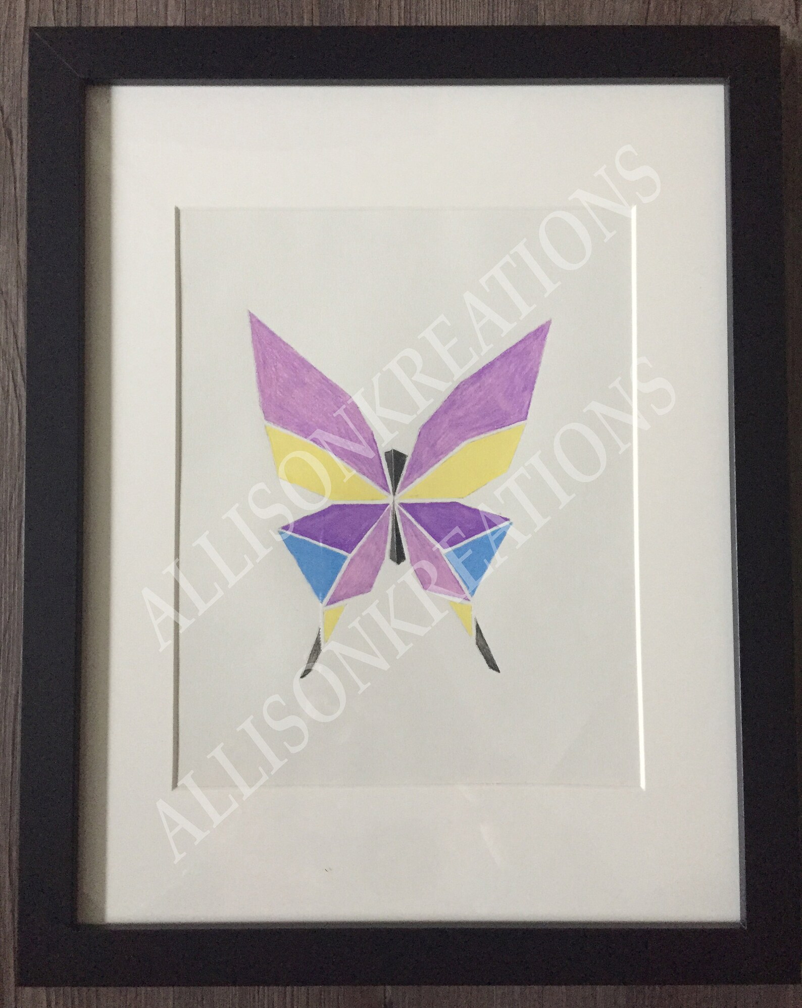 Printable 'origami Butterfly' Art, Instant Download - Etsy