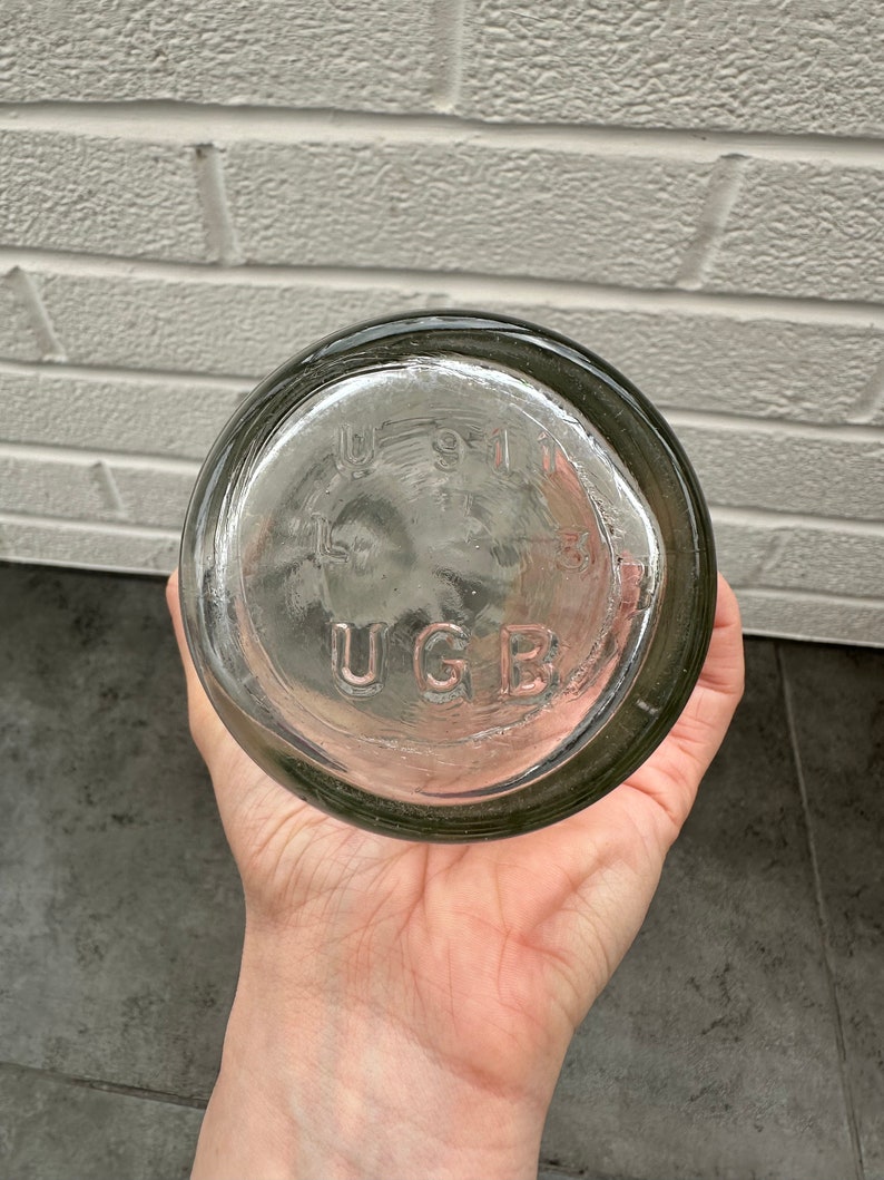 Vintage Ribbed Surrey Sterilized Milk Co. Ltd Clear Glass Milk Dairies ...