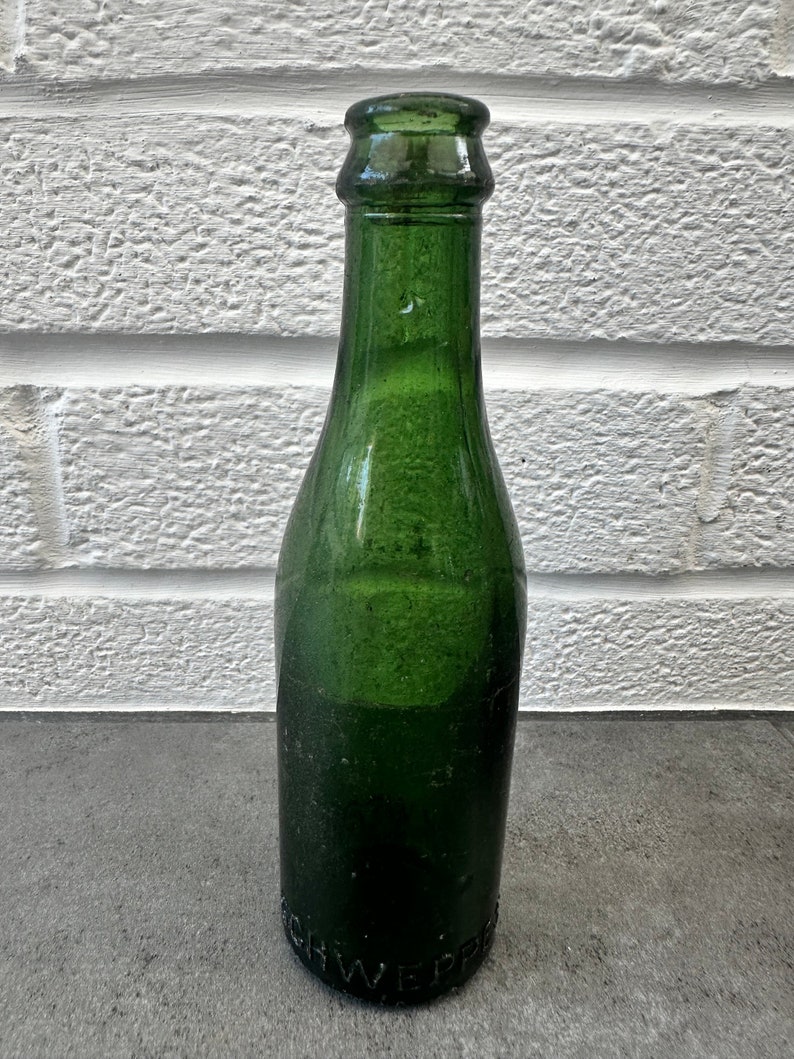 Schweppes Green Vintage Glass Bottle Beer Ale Brewery - Etsy