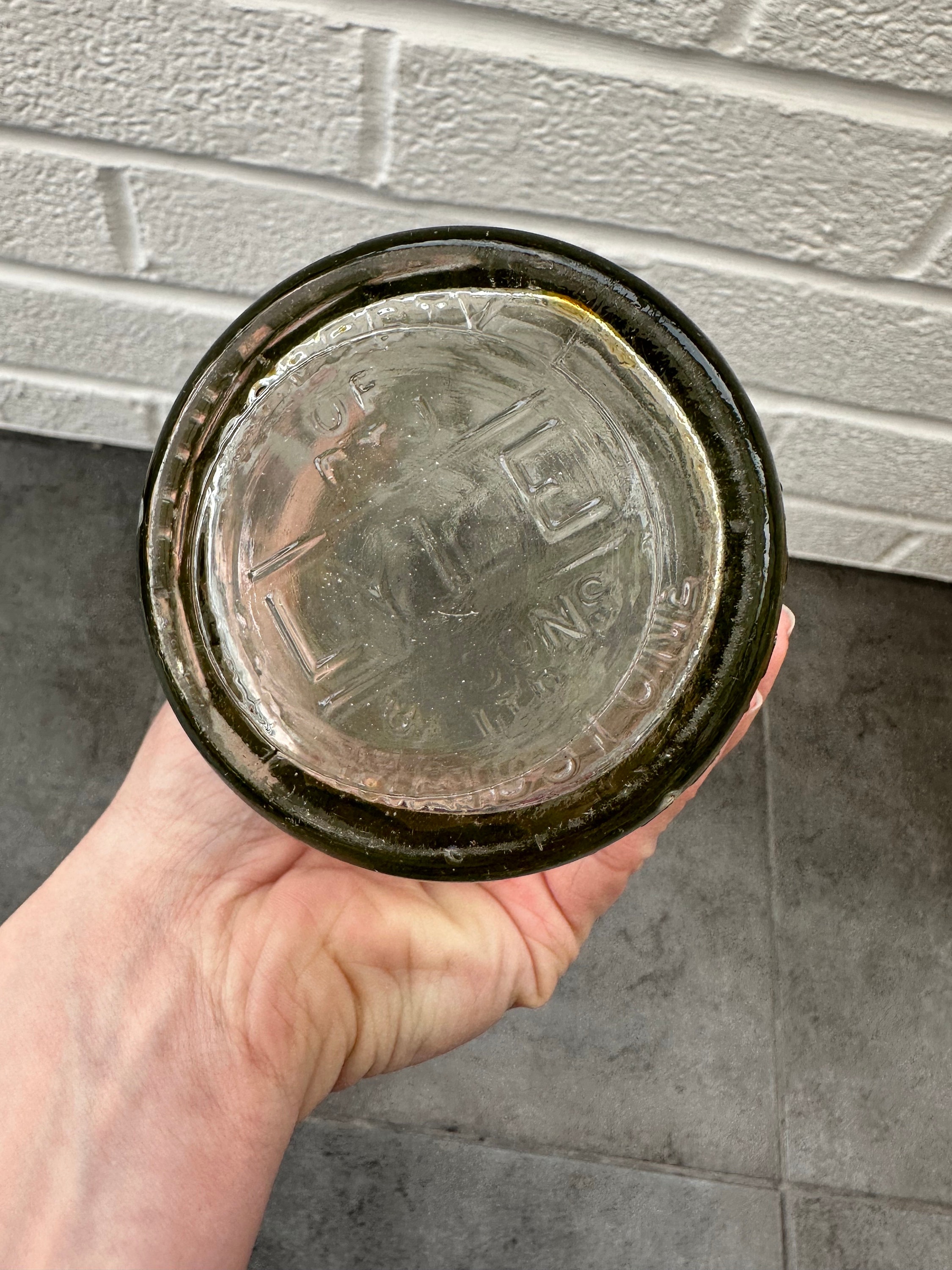 Beautifully Embossed Antique Glass Bottle D.T.J. Lyle & Sons Ltd ...