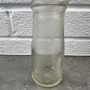 Thick UGB Vintage Milk Dairy Clear Glass Bottle Jar - Etsy