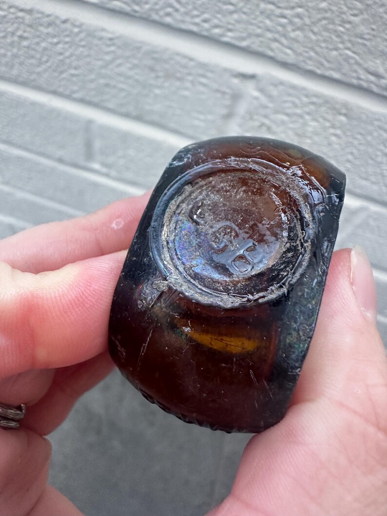 Vintage 1 OZ Bovril Limited 137 UGB Dark Amber Advertising Glass Bottle ...