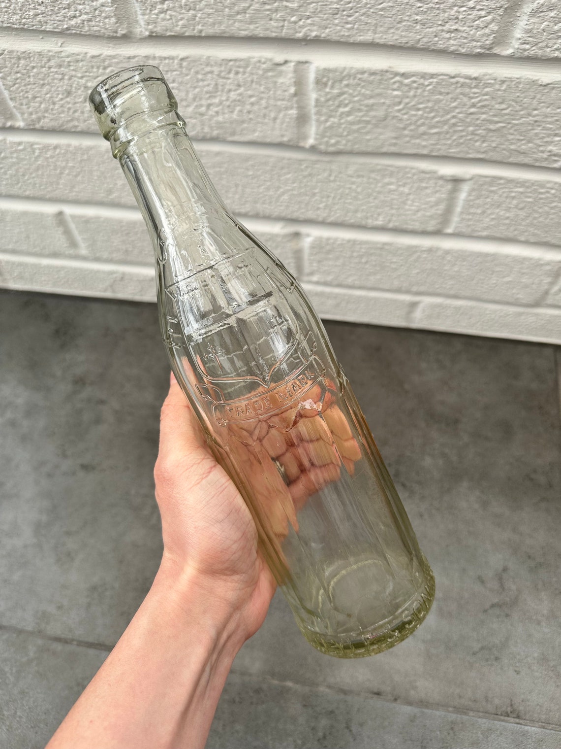 Beautifully Embossed Antique Glass Bottle D.T.J. Lyle & Sons Ltd ...
