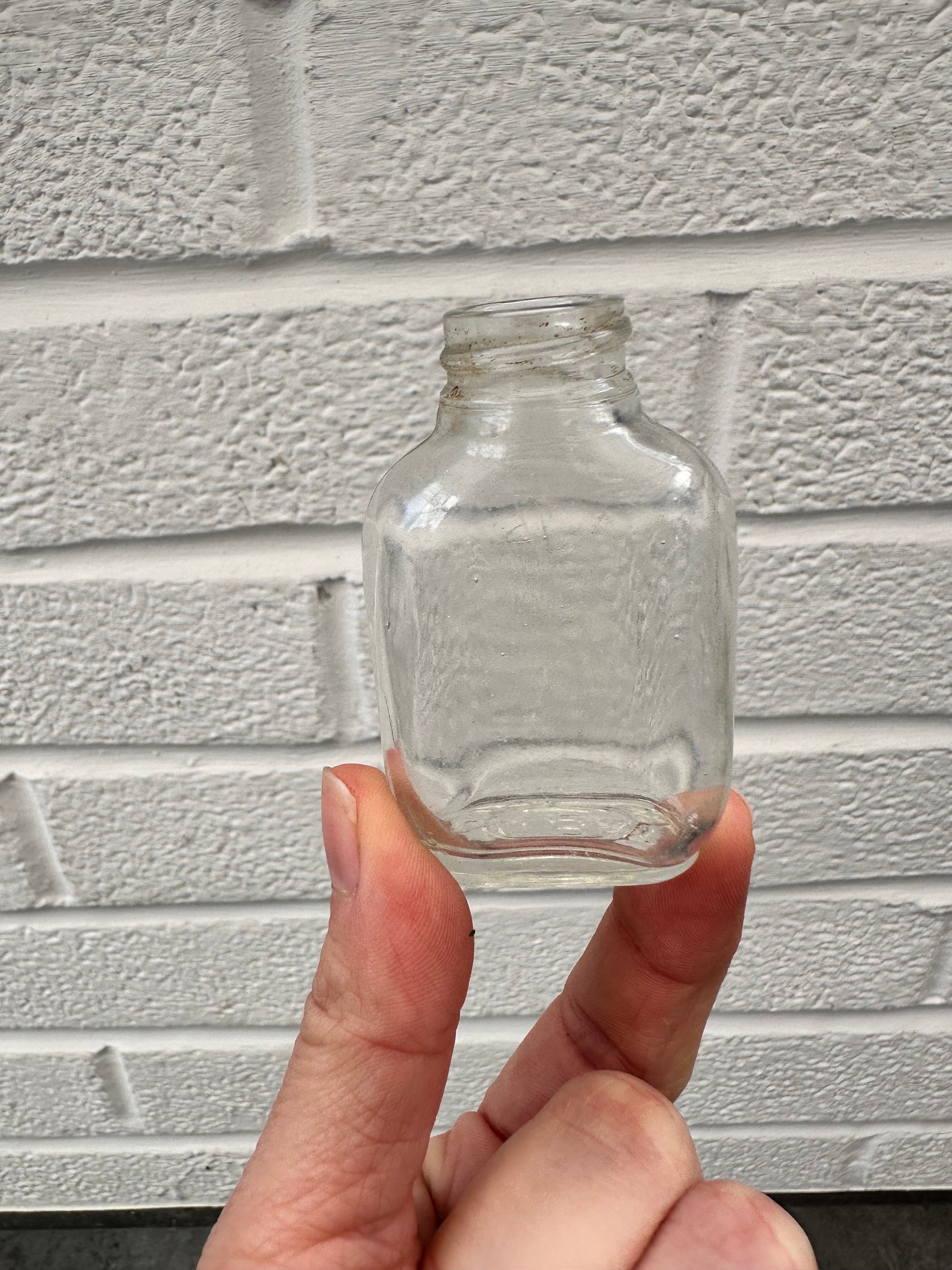 Mini Early 1900s Clear Glass Bottle UGB 3 - Etsy