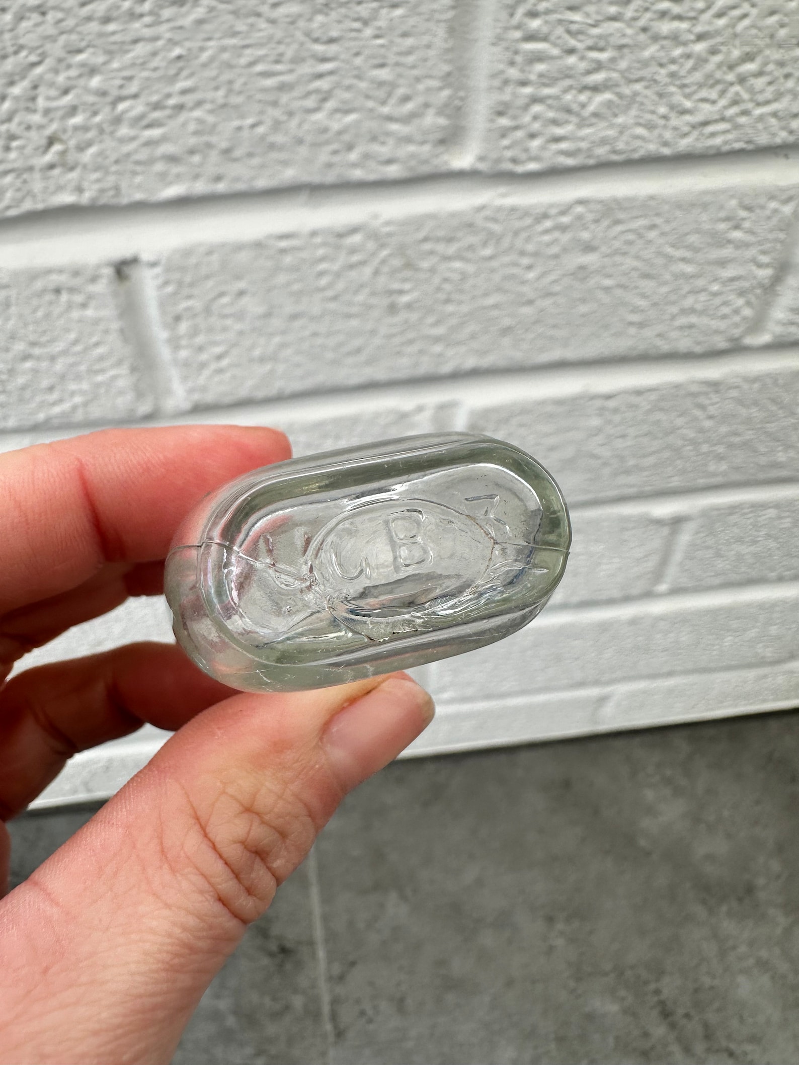 Mini Early 1900s Clear Glass Bottle UGB 3 - Etsy