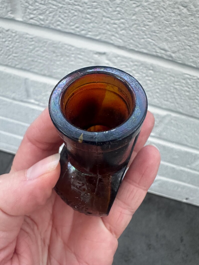 Vintage 1 OZ Bovril Limited 137 UGB Dark Amber Advertising Glass Bottle ...