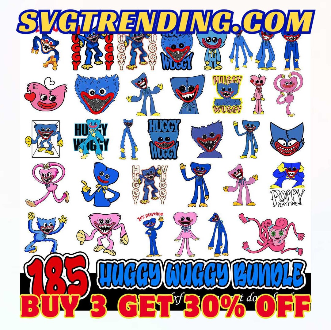 Gaming Svg Bundle, Huggy Wuggy Svg, Kissy Missy Fnf Poppy Playtime Svg ...