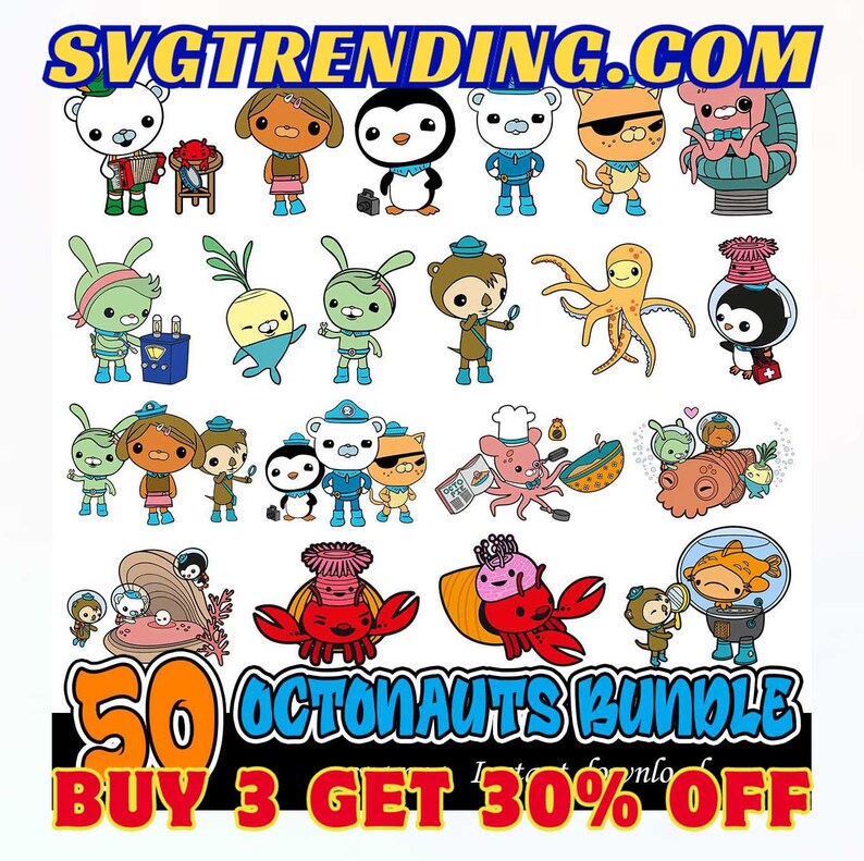 Octonauts Svg for Cricut, Octonauts Png, Octonauts Clipart, Birthday ...