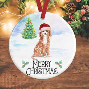 Cavapoo Christmas Decoration Cavapoo Christmas Ornament Cavapoo Gifts ...