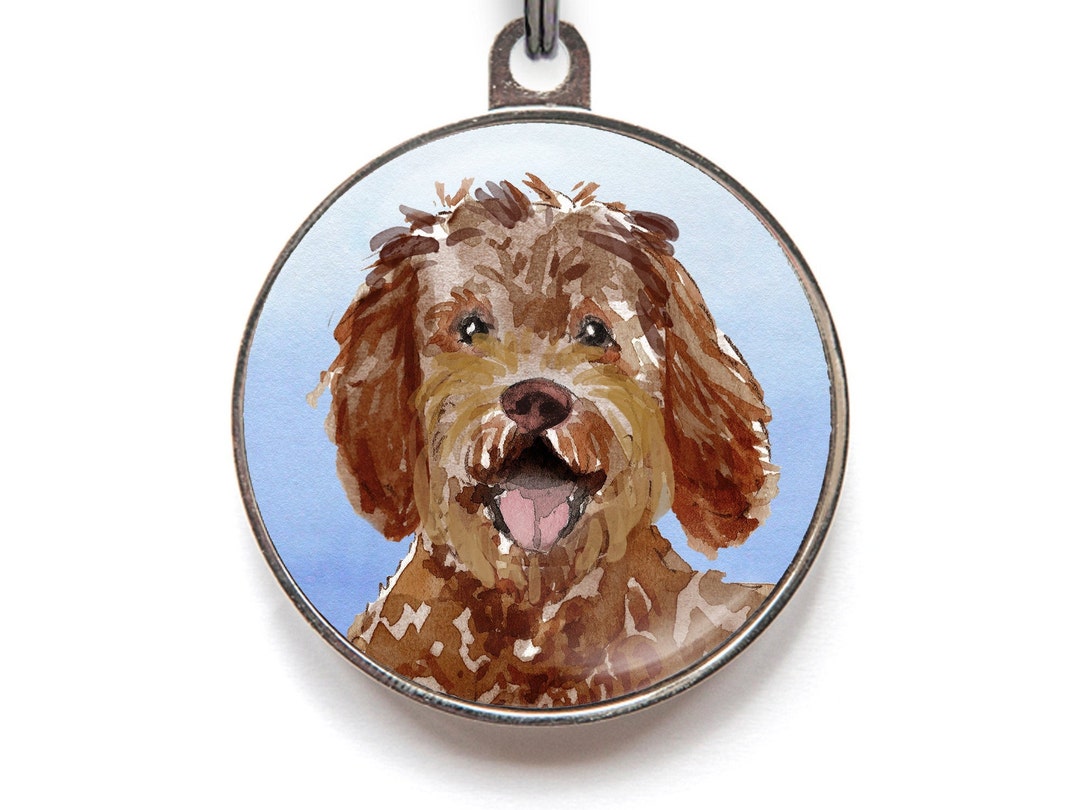 Labradoodle Dog Tag, Doodle Dog, Labradoodle Gift - Etsy