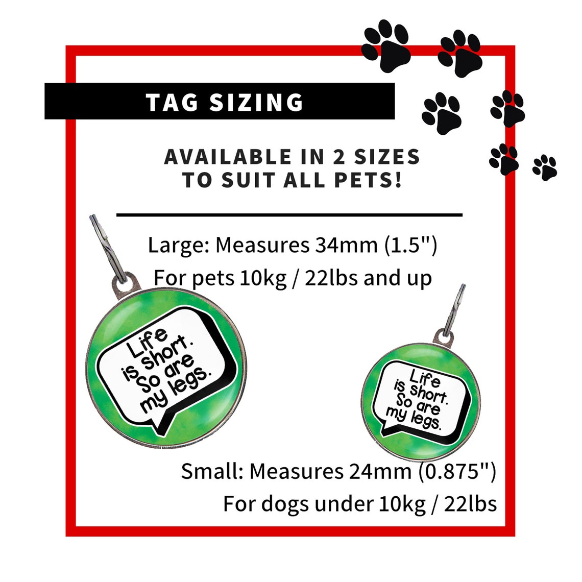 Pebbles Dog ID Tag, Pebble Pet ID Tag, Personalised Puppy Tag, Durable ...