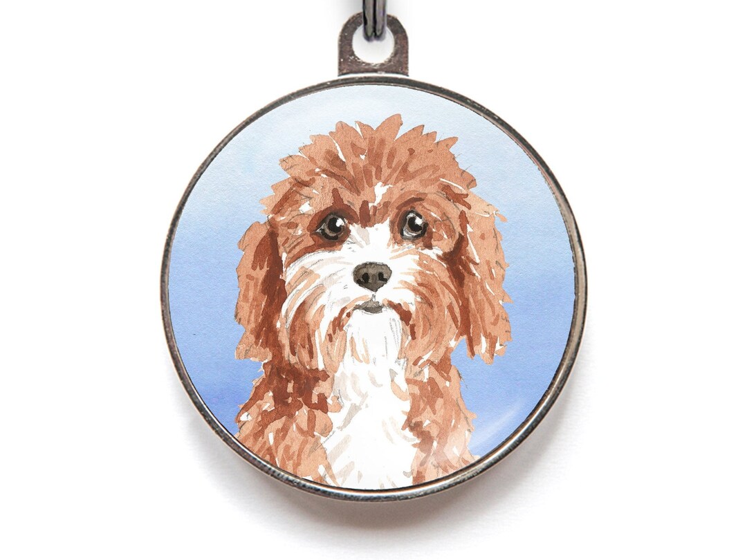Cavapoo ID Tag, Cavapoo Name Tag, Cavapoo Puppy Gift - Etsy