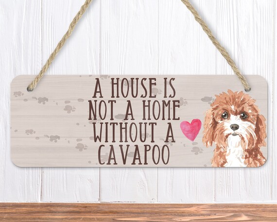 Cavapoo Dog Wall or Door Sign for Cavapoo Lovers | Etsy UK