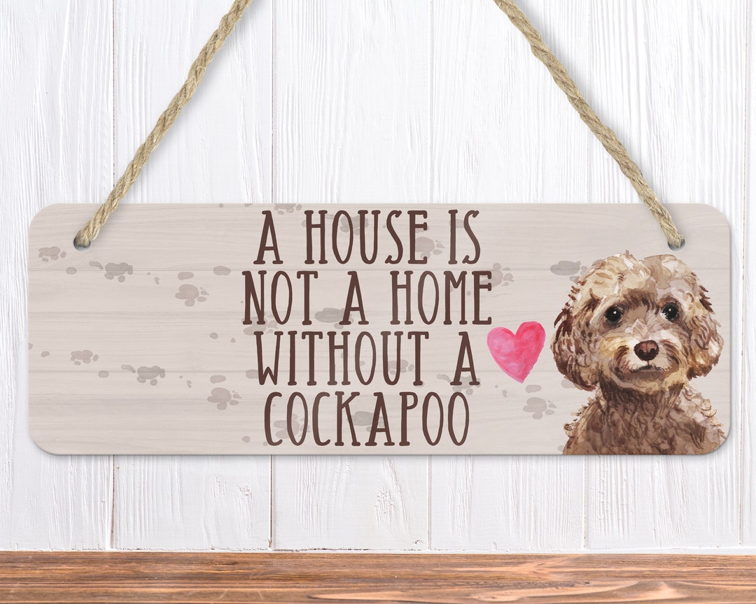 Brown Cockapoo Sign for Cockapoo Lovers - Etsy