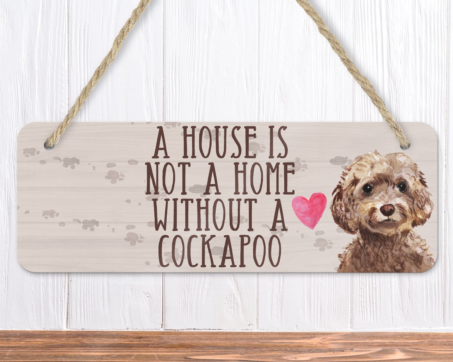 Brown Cockapoo Sign for Cockapoo Lovers - Etsy Israel