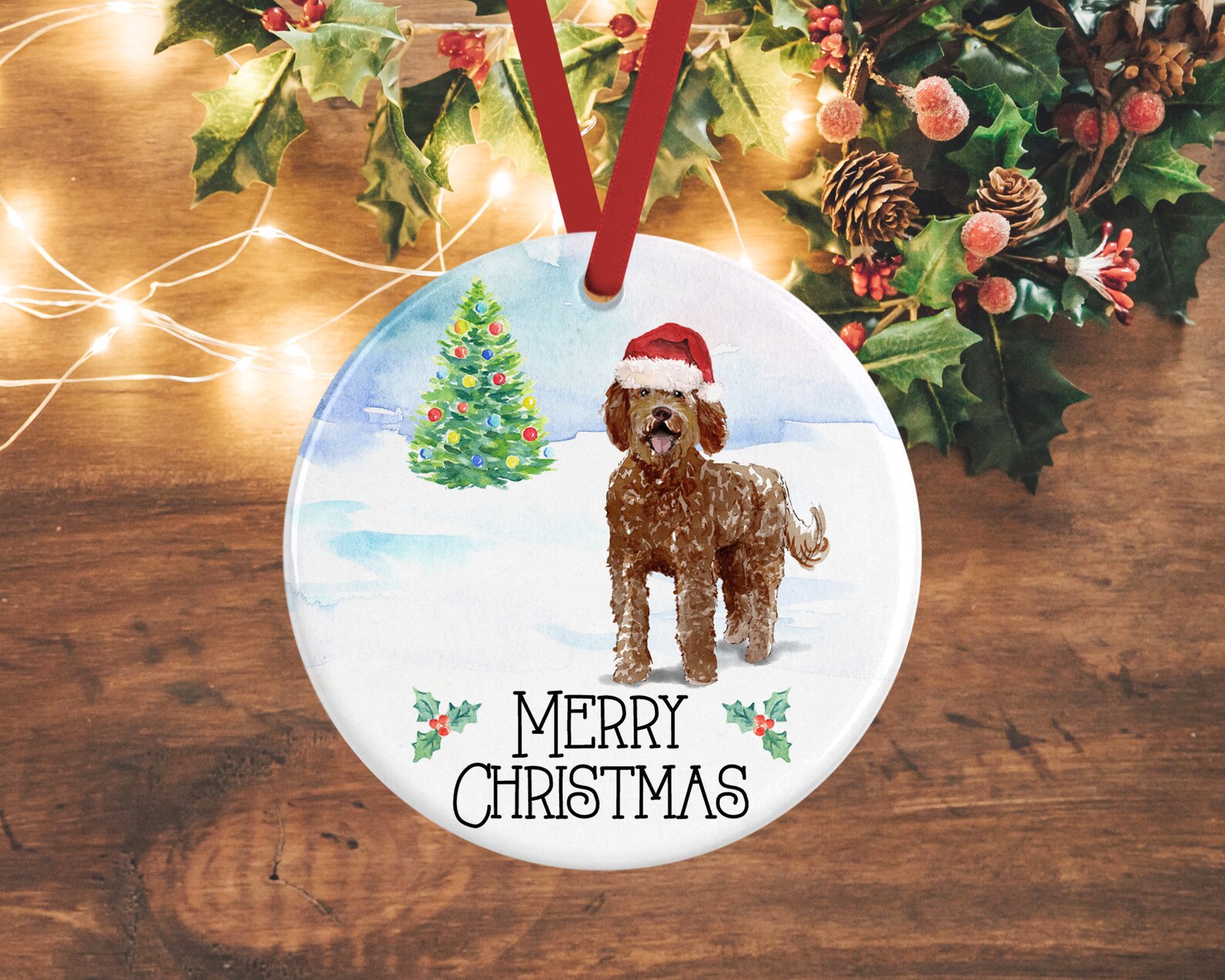 Labradoodle Christmas Ornament Labradoodle Christmas - Etsy