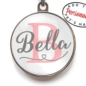 Monogram Dog Tag, Personalized Pet Tag, Dog Name Tag - Etsy UK