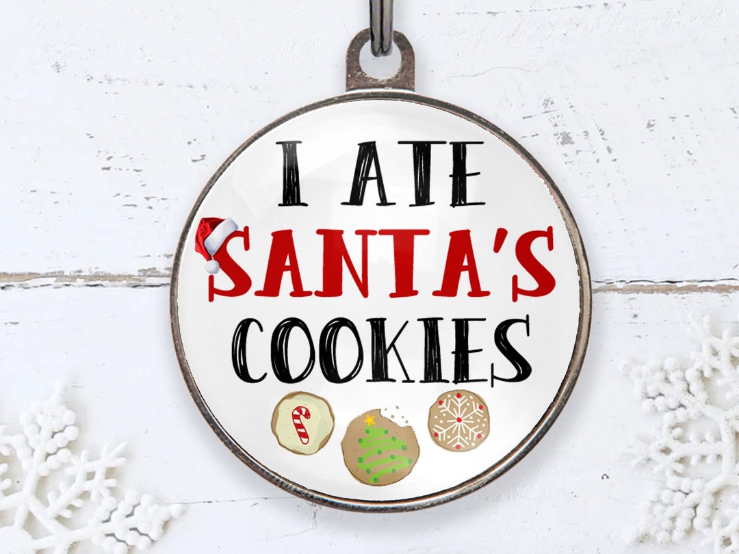 Christmas Dog Tags I Ate Santa's Cookies FREE - Etsy