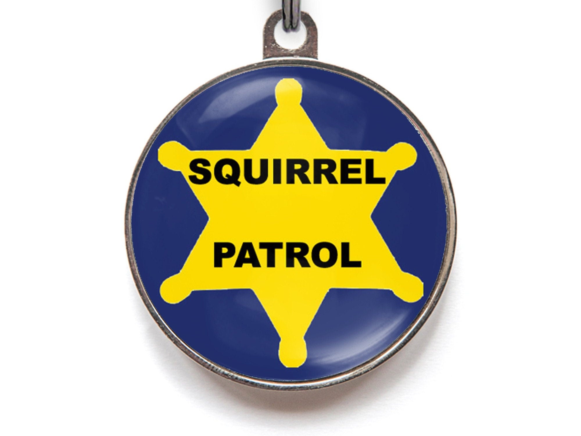 Squirrel Patrol Pet ID Tag FREE Personalization | Etsy