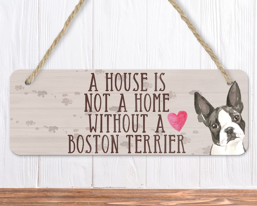 Boston Terrier Sign for Boston Terrier Owners - Etsy