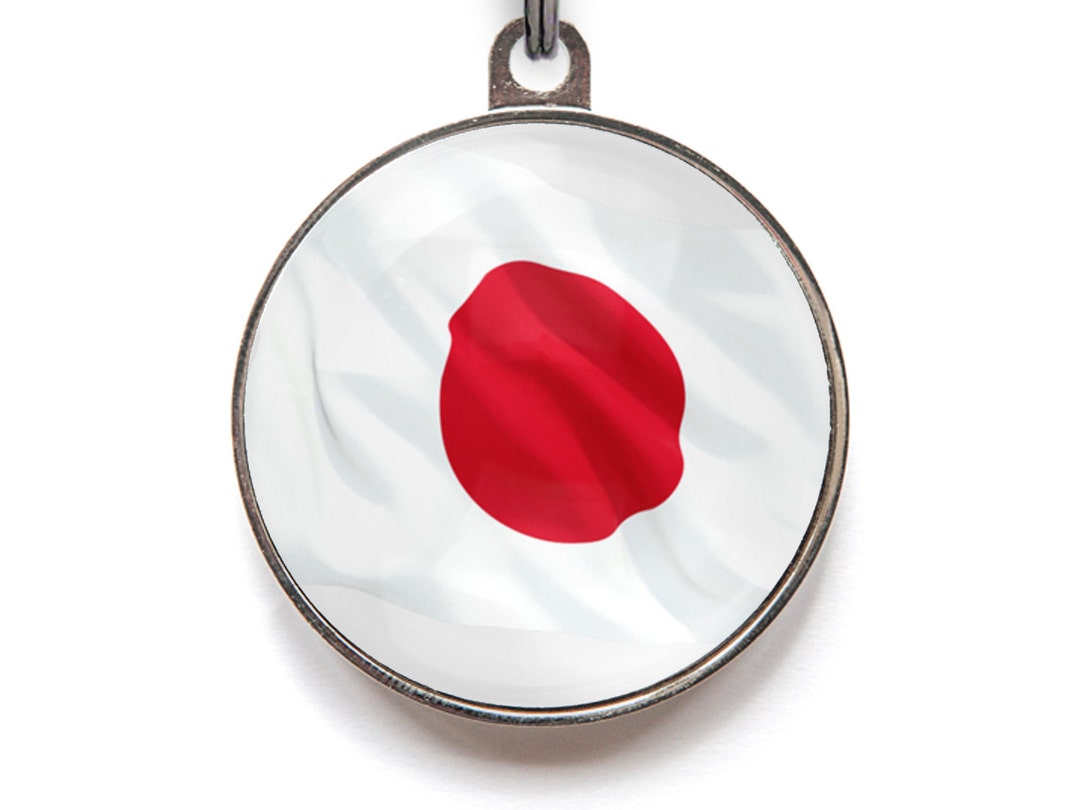 Japanese Dog Tag, Japan Flag FREE Personalization - Etsy