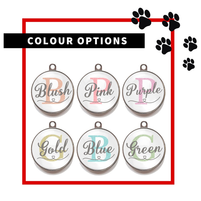 Monogram Dog Tag Personalized Pet Tag Dog Name Tag - Etsy UK