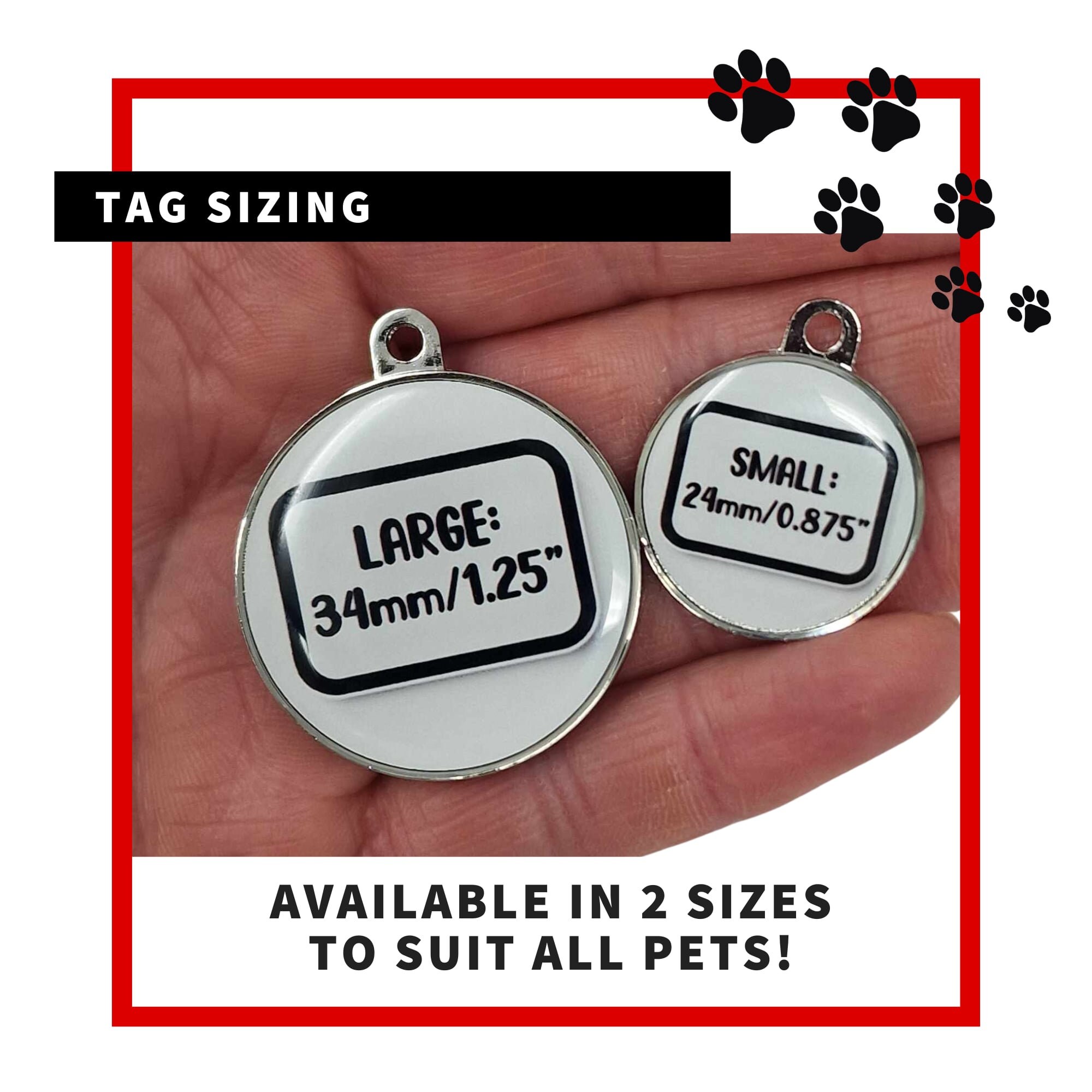 Pebbles Dog ID Tag, Pebble Pet ID Tag, Personalised Puppy Tag, Durable ...