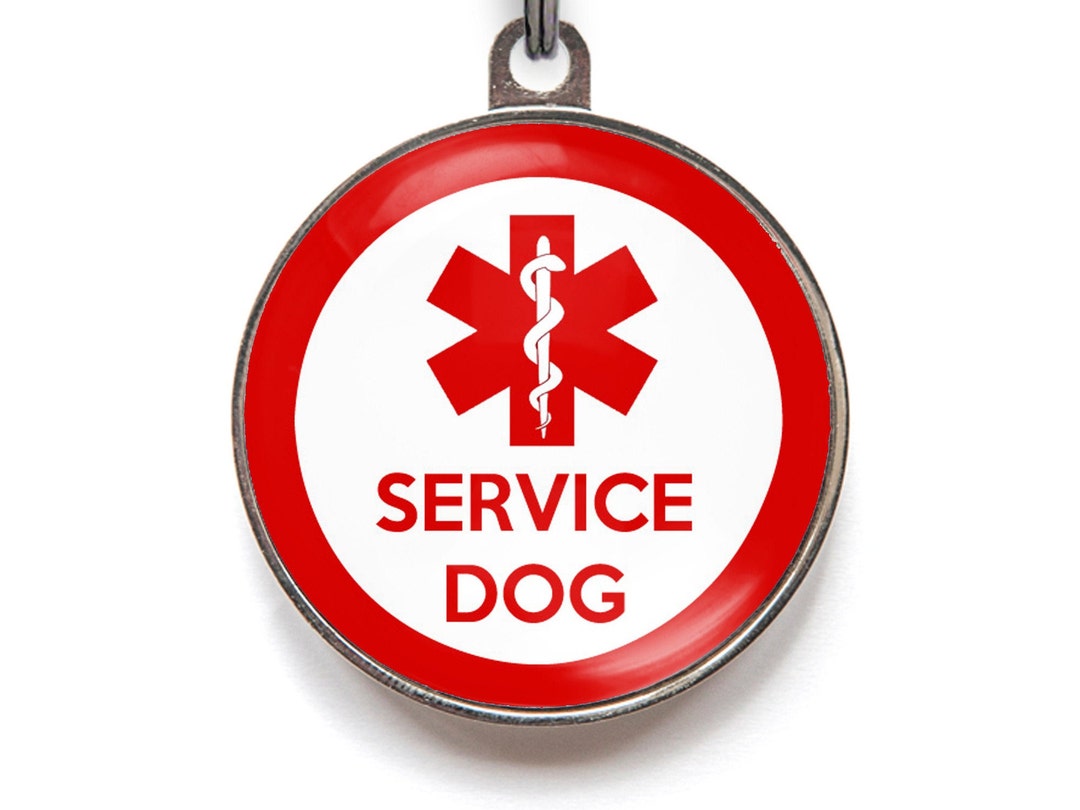 Service Dog Tags Service Animal Dog ID Red Etsy service-dog-tags-service-animal-dog-id-red-etsy