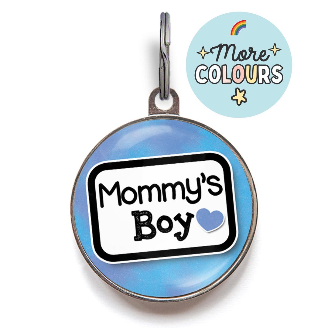 Funny Dog Tag - Mommy’s Boy - Cute Pet ID Tag for Boy Dogs - Gift for ...