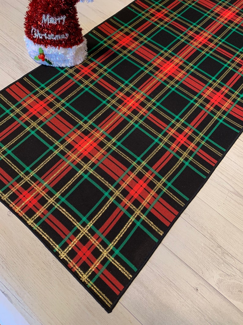 Plaid Christmas Runner Plaid Table Runner Christmas Plaid - Etsy