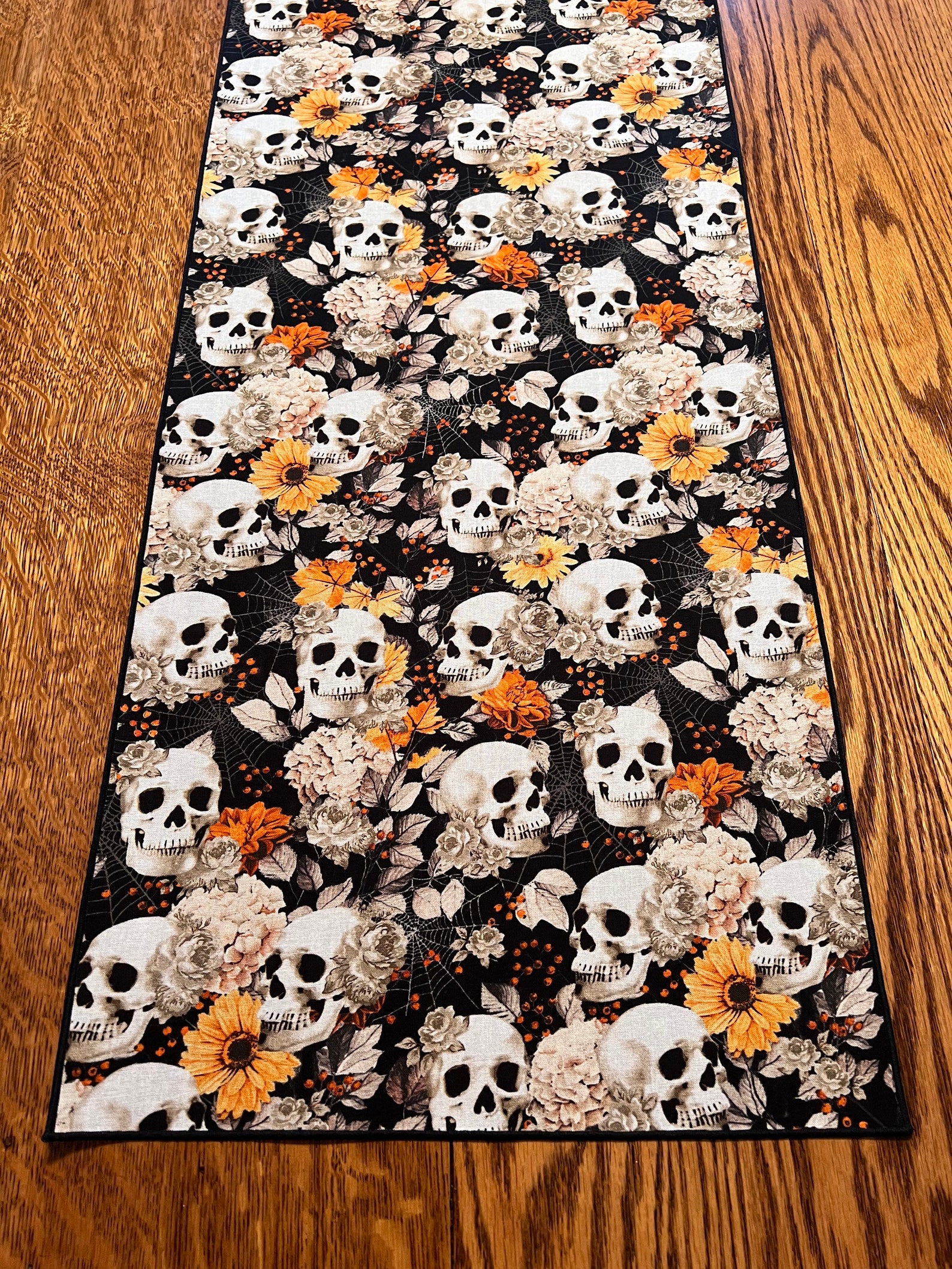Halloween Table Runner Skull Decor Spooky Decor Halloween - Etsy
